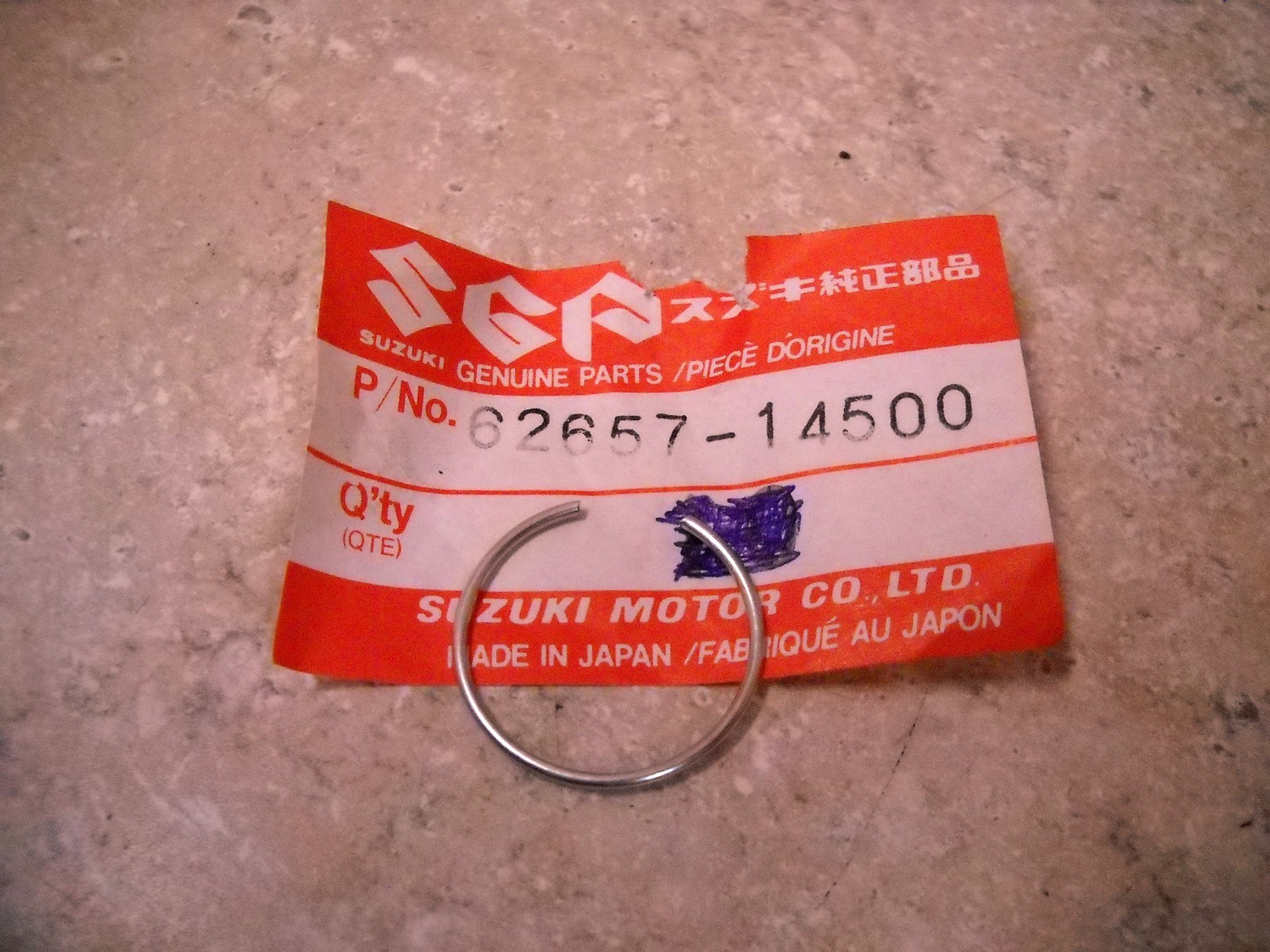 NOS OEM Suzuki Bearing Stopper Ring 1984-1987 RM125 LT250 LT230 62657 ...