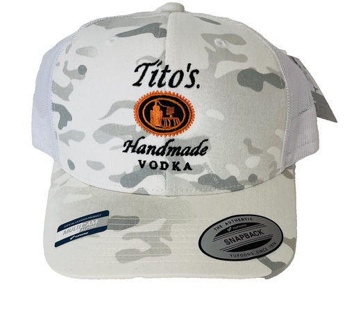 Tito's Handmade Vodka White Camo Trucker Hat New with Tags | eBay