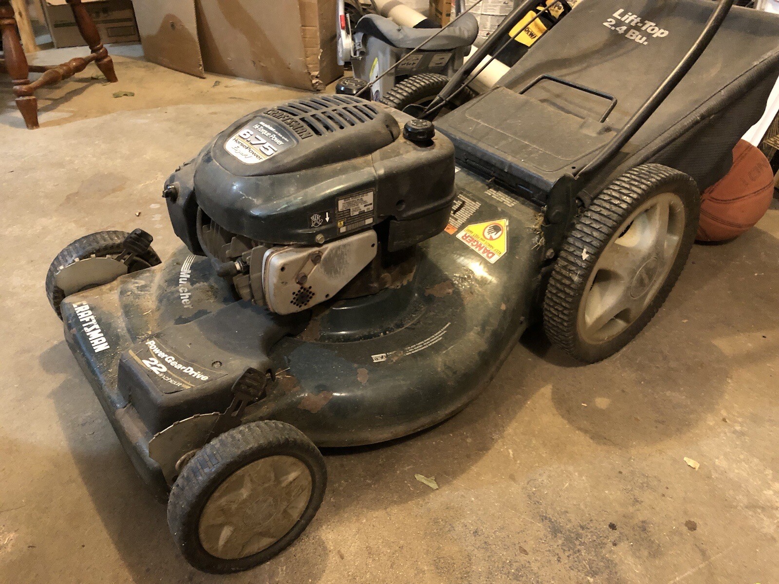 Craftsman Lawn Mower Engine Motor 917.377593 Model 143.996704 Fam ...