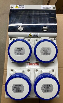 SCAME-UK 632.UK0120 Site Power 4 Way 32A Distribution Box *Festival ...
