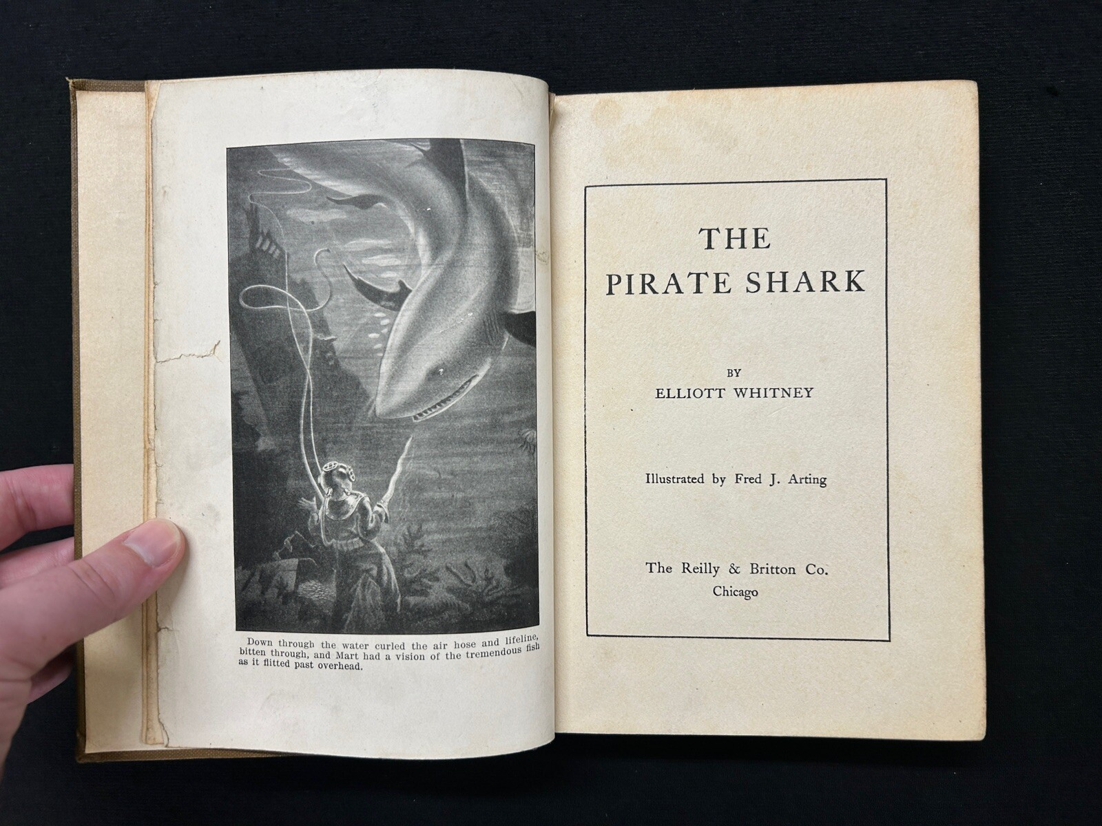 Elliott Whitney THE PIRATE SHARK Fred J. Arting 1914 Boys' Big Game ...