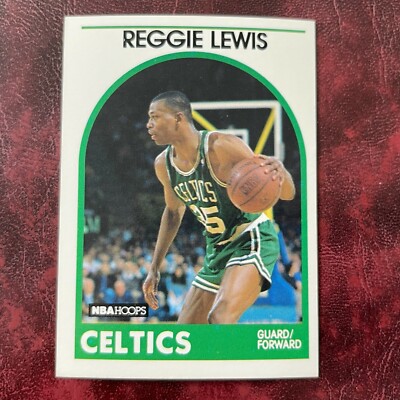 1989-90 NBA Hoops Set REGGIE LEWIS ROOKIE #17 BOSTON CELTICS ** MINT ...