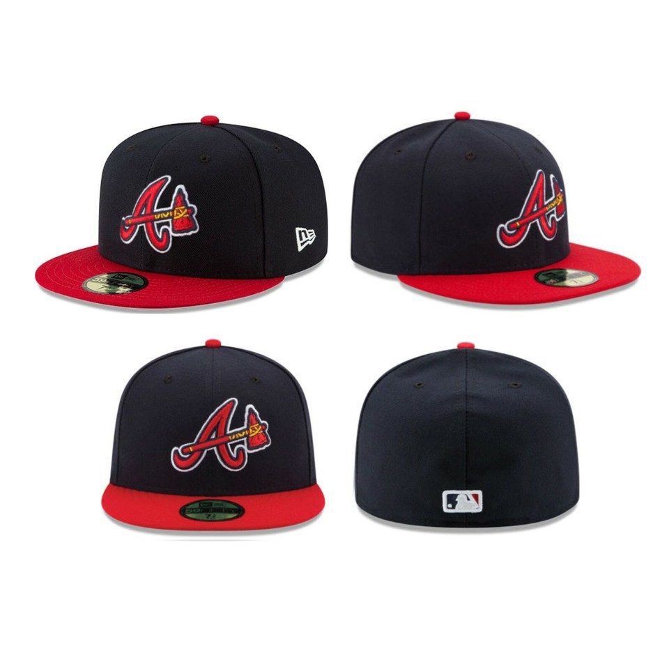 Atlanta Braves ATL MLB Game Authentic 59FIFTY Fitted Cap - 5950 A/Axe ...