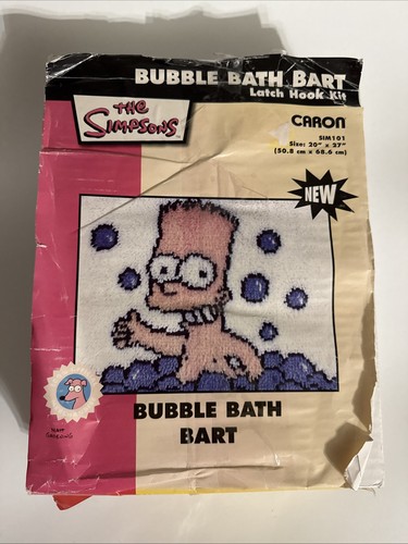 Caron Latch Hook Kit The Simpsons Bubble Bath Bart 2008 Open Box ...