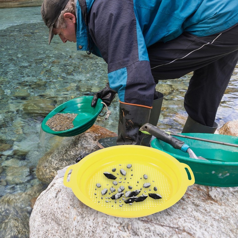 Filter Pan Sieve Mining Panning Gold Prospecting Equipment Sieves ...