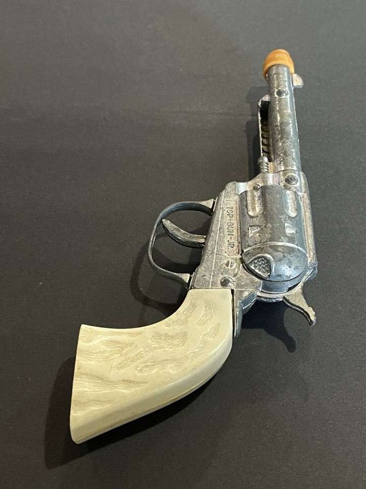 Vintage Hubley 7" TOP GUN JR. Toy Western Six Shooter Cap Gun | eBay