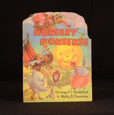 c1953 Nursery Nonsense Molly B Thomson Illustrated Rhymes Hey Diddle ...