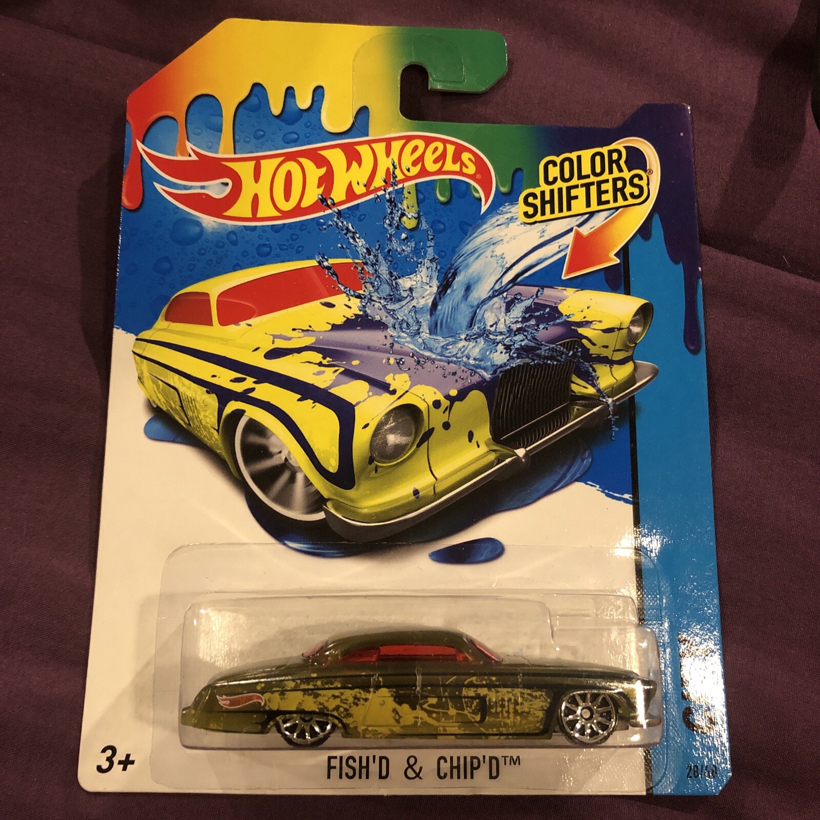 VHTF! Hot Wheels Color Shifters Fish'd & Chip'D 1:64 Scale Diecast Car ...