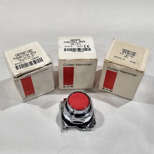 New Cutler-Hammer Two Pushbutton & One Push-Pull Operators, 10250T5 ...