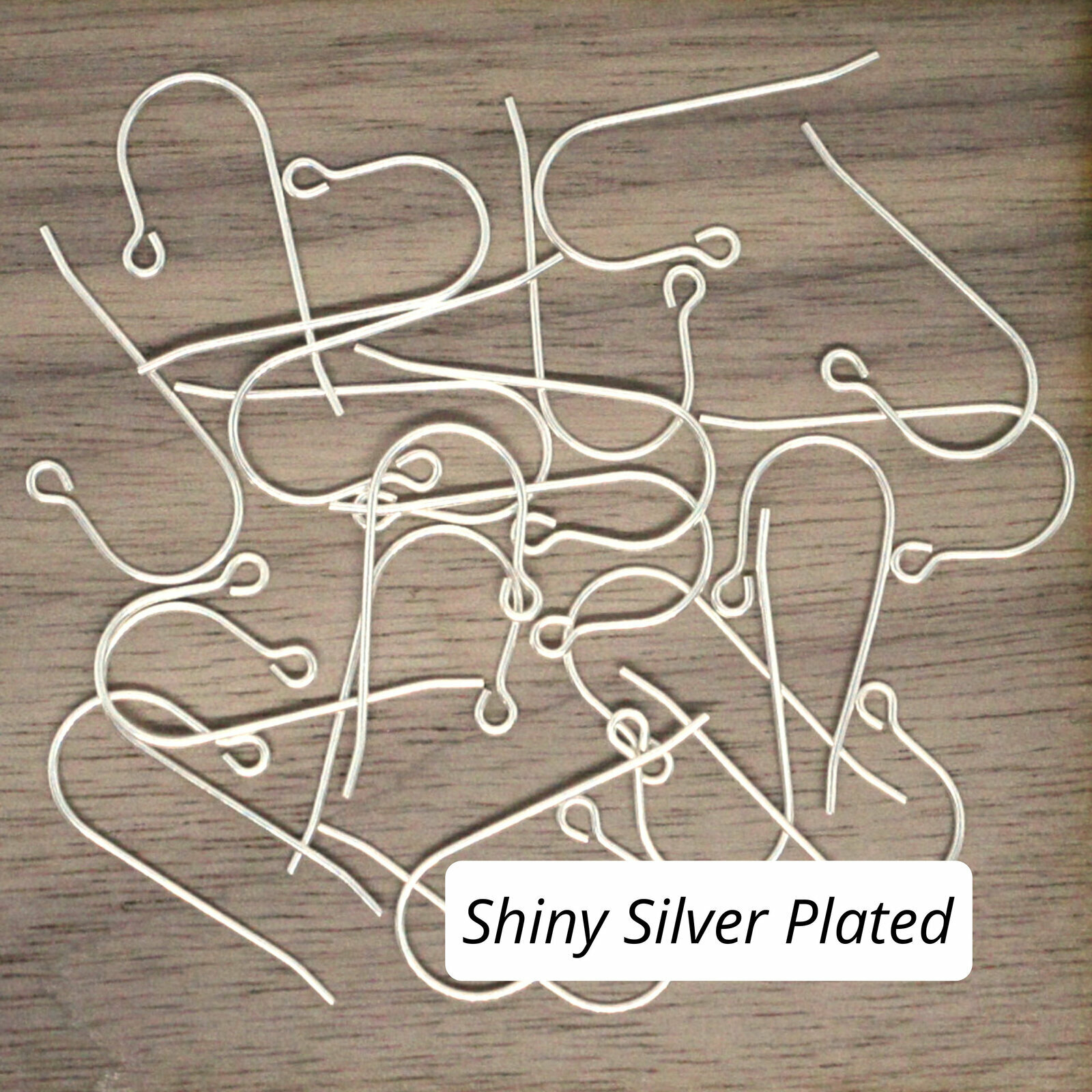 20 x USA French Ear Wire - Shiny Silver Plated | eBay