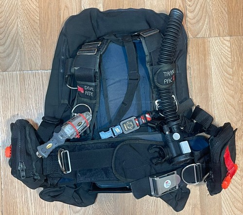 Dive Rite Transpac II Vest Harness with Trek Wing and Scubapro Air 2 M ...