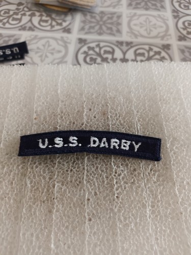 Original US Navy Tab USS DARBY Army Patch | eBay