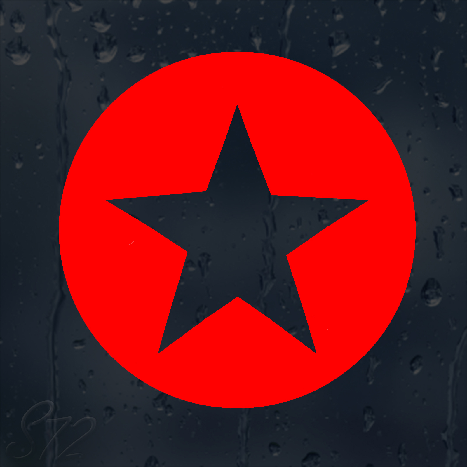 Red Star Car Decal Vinyl Sticker For Window Or Panel Or Bumper | eBay UK