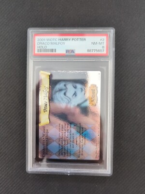 PSA 8 NM-Mint 2001 WOTC Harry Potter Draco Malloy #2 Holo | eBay UK