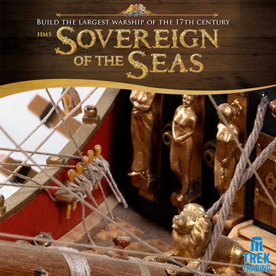 Sovereign of the Seas DeAgostini Complete Model Kit inc Stand Jig Tools ...