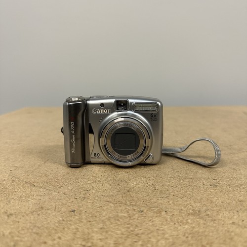 Canon PowerShot A720 IS 8.0MP Silver Digital Camera Tested Working | eBay