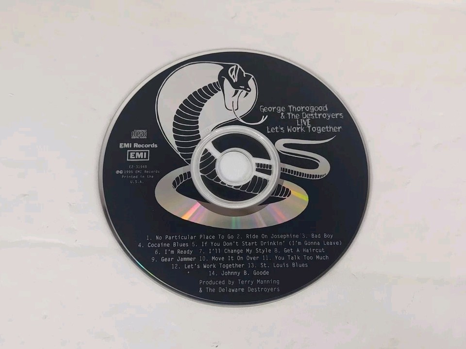 George Thorogood And The Destroyers Live Let's Work Together CD 1995 EMI Records | eBay