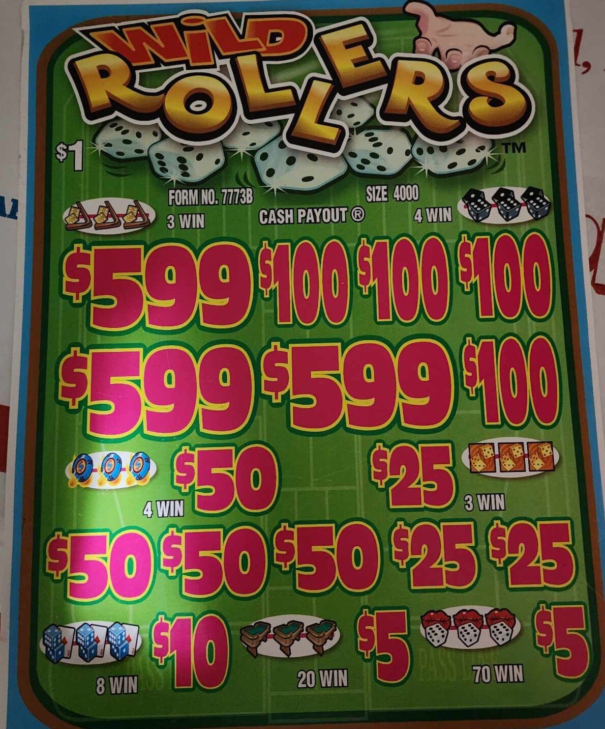 New Pull Ticket Tab Game NEW | eBay