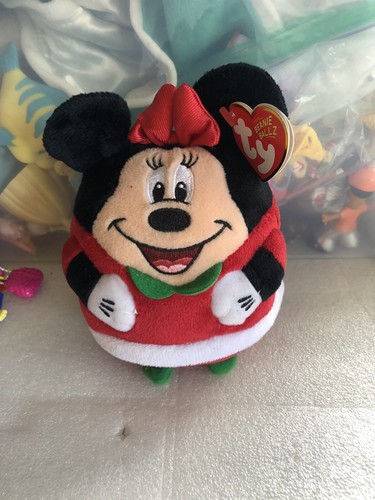 Ty Beanie Ballz Disney Holiday Minnie Mouse Beanbag Plush | eBay