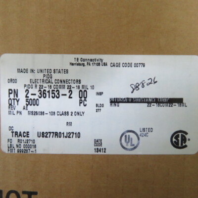 TYCO 2-36153-2 Qty of 245 per Lot Ring Terminal Connector 10 Stud ...