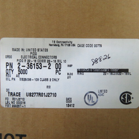 TYCO 2-36153-2 Qty of 245 per Lot Ring Terminal Connector 10 Stud ...