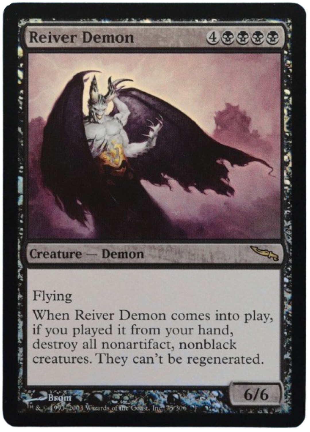 Reiver Demon FOIL Mirrodin LP/NM Black Rare MAGIC MTG Card! | eBay