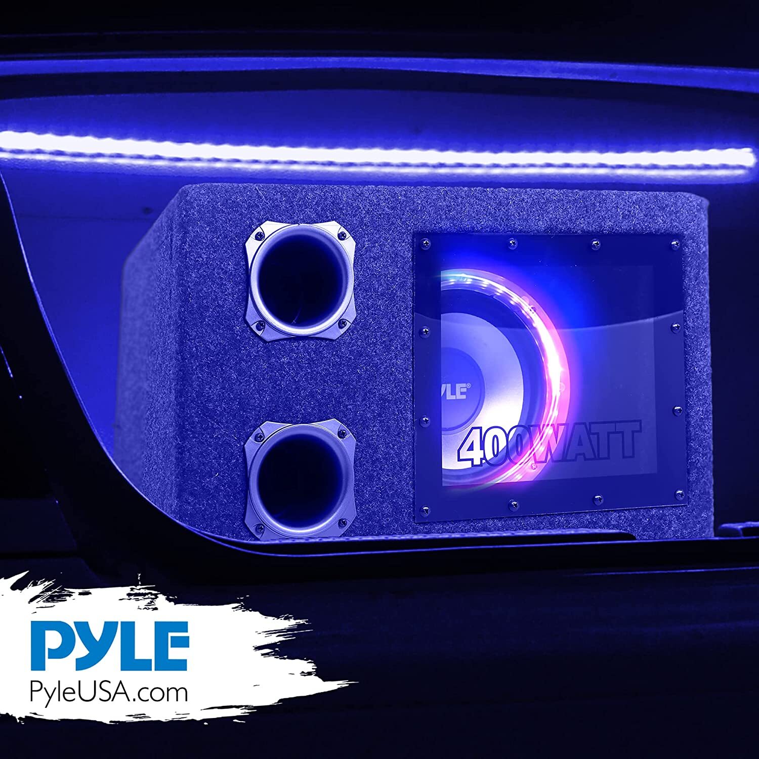 Pyle PLBNPS18 8" Car Bass Box W/ Led | eBay