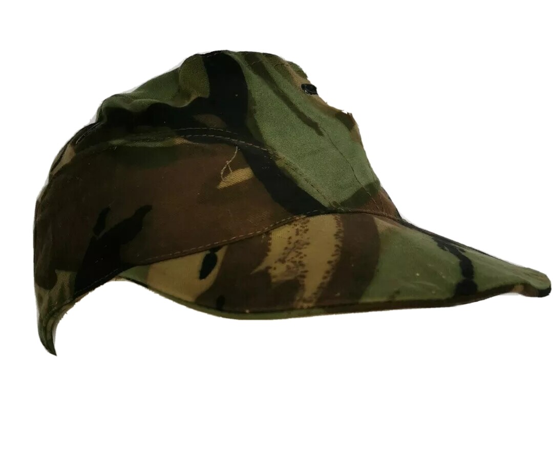 Vintage British Army Woodland Camouflage DPM Soft Hat Crap Hat Size 6 3 ...