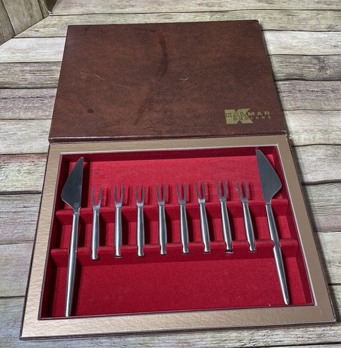 KALMAR DESIGNS MCM 10 PIECE CORN / COCKTAIL FORKS SET WITH 2 KNIVES ...