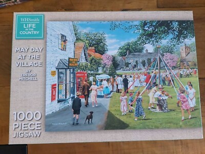 WHSmith 1000 Piece Jigsaw Puzzle - May Day At The Village COMPLETE | eBay