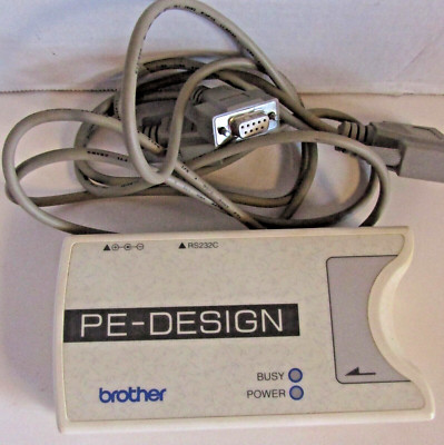 Brother PE Design Serial Card Reader / Writer Embroidery with Cord | eBay