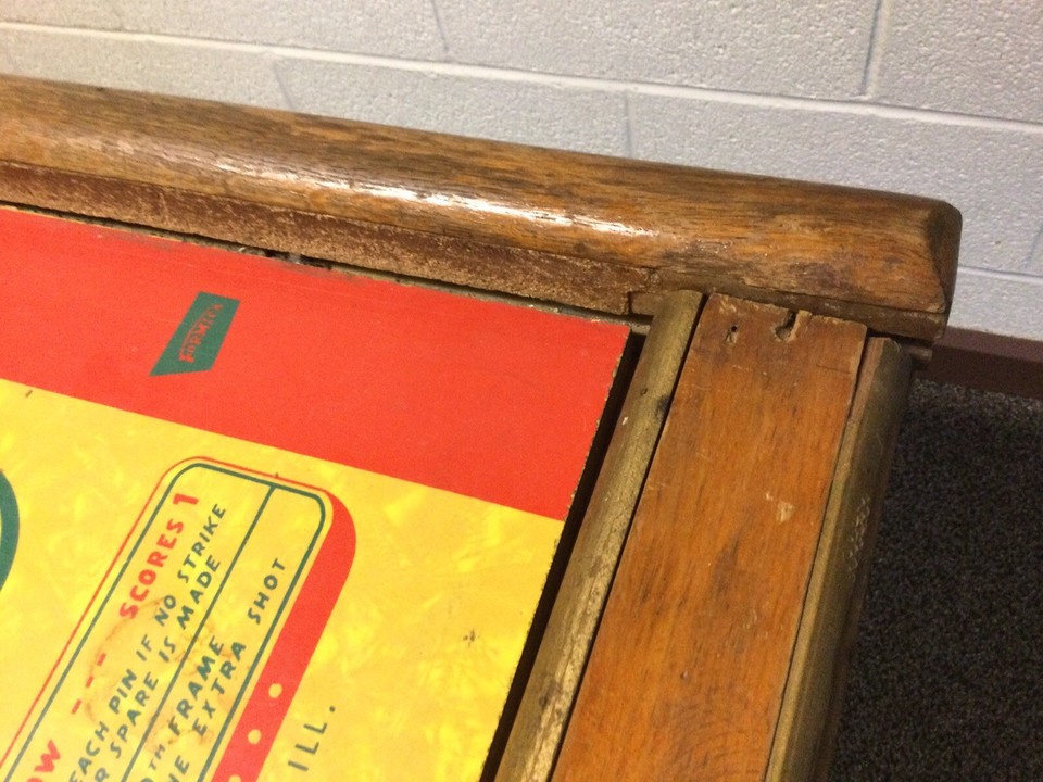 Vintage 1953 United's Imperial Shuffle Alley Puck Bowling Arcade ...