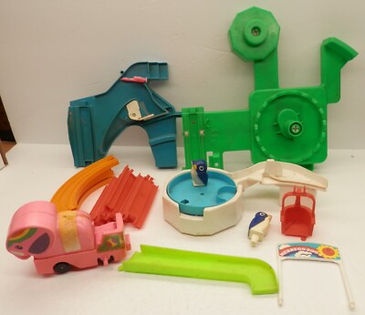 Vintage TOMY Playrail Merry-Go-Zoo Train Lot - Parts & Pieces | eBay