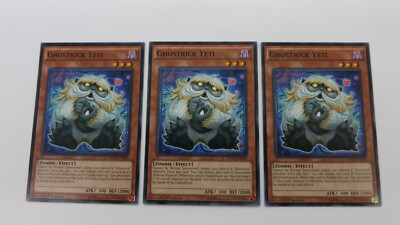3x GHOSTRICK YETI MONSTER 1ST EDITION MP14-EN239 COMMON YUGIOH NM ...