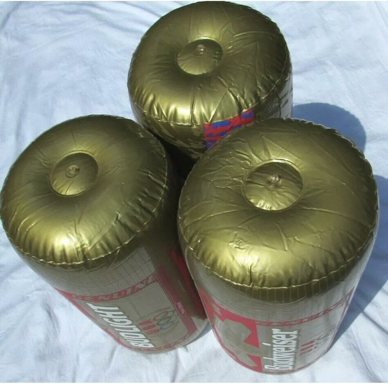 Vintage 1996 Budweiser Bud Light Ice Gold Beer Cans USA Olympics ...