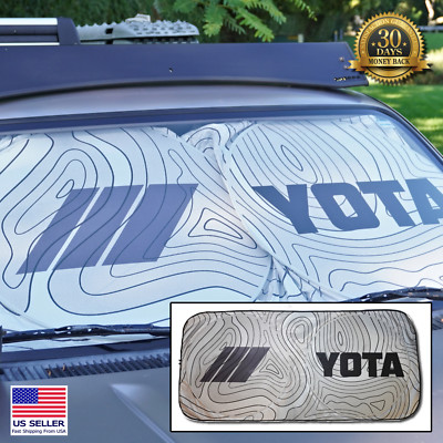 Fits 1996-2002 4Runner 3rd Gen Windshield Sun Shade Topographic Map UV ...