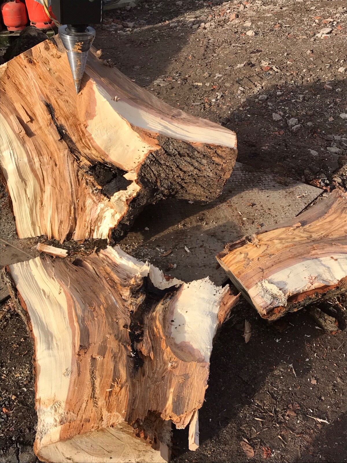 mini digger cone log splitter attachments FOR ANY MACHINE / hydraulic ...