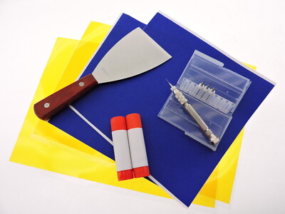 3D Printer Accessory Kit Jam .4mm Blue Painter's Tape Kapton Tape ...