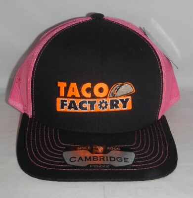 NWT Taco Factory Mexican Restaurant Logo Employee Worker Baseball Hat ...
