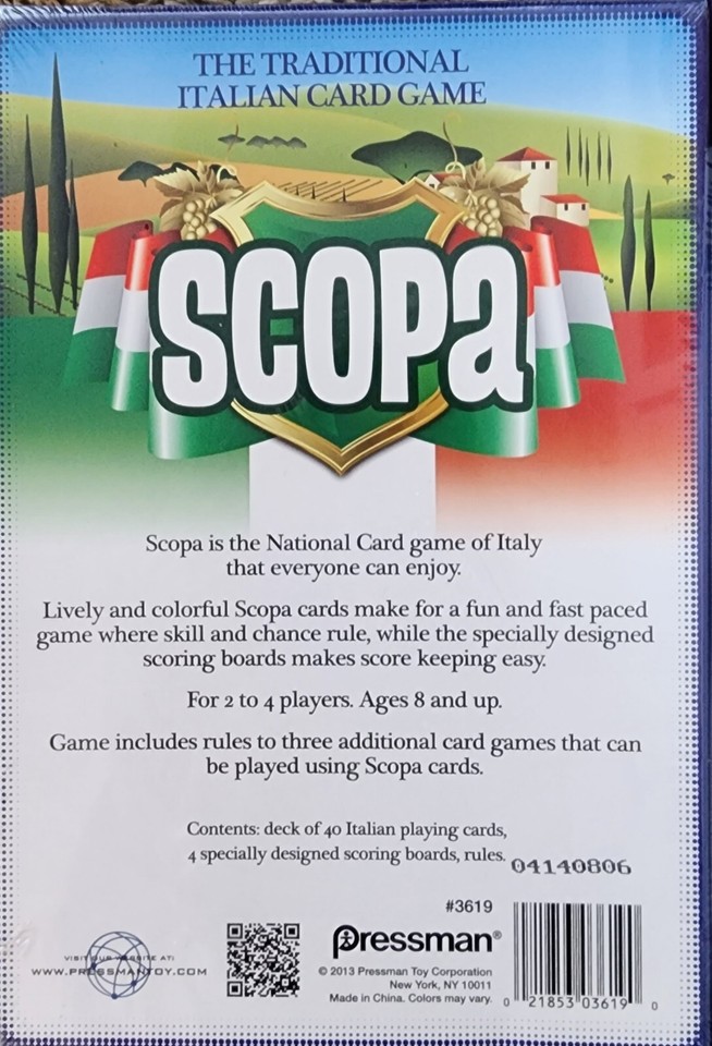 Scopa Traditional Italian Card Game *BRAND NEW* Playing Cards | eBay