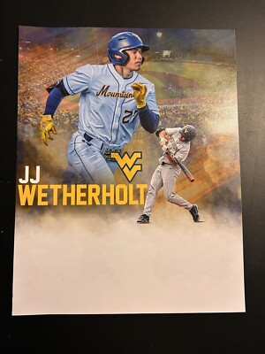 JJ Wetherholt 11x14 Photo Edit West Virginia Baseball MLB Draft | eBay