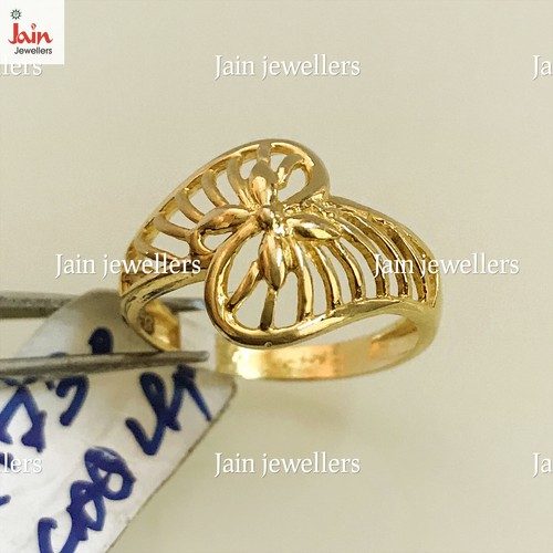 18 Kt, 22 Kt Hallmark Real Solid Yellow Gold Women'S Ring Size 7 8 9 10 ...