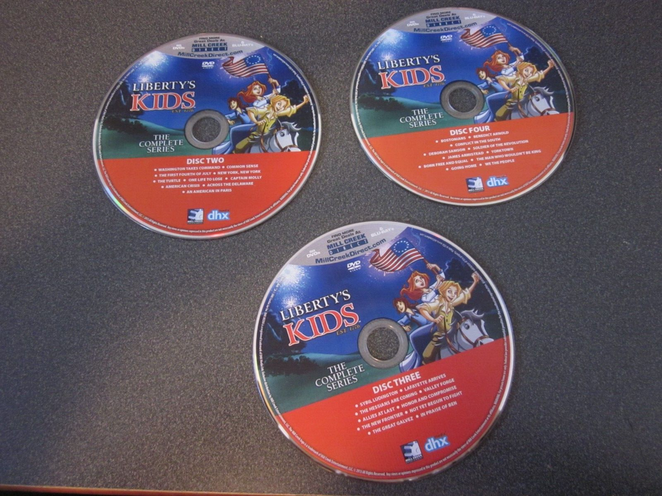 Liberty Kids Complete Series DVD 2013 History for Kids Missing Disc One ...