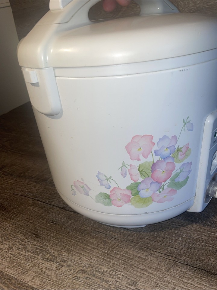 Tiger JNP-1800-FL 10-Cup Rice Cooker and Warmer, Floral White | eBay