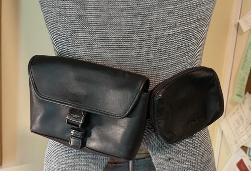 Coach RIDER Black Leather Essential Belt Bag | eBay