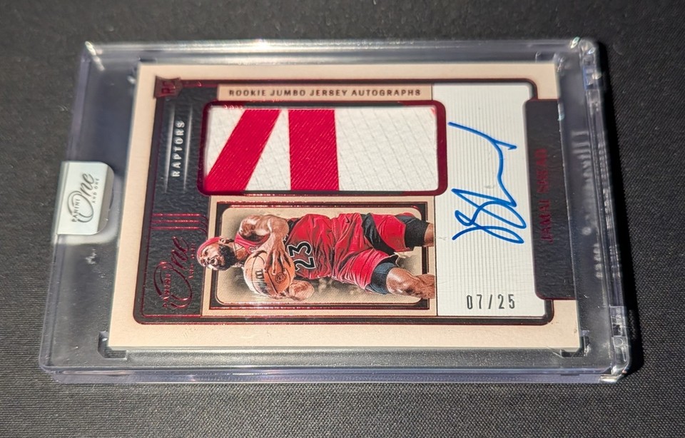 2024-25 Panini One and One Jamal Shead #RJJ-SHD Red Rookie Patch Auto ...