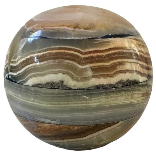 Banded ONYX Sphere Multicolored Rock Stone Home Decor Unique Gemstone ...