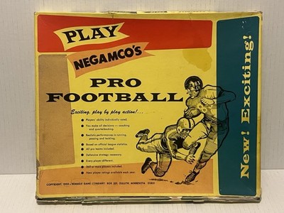 Vintage 1959 Negamco Pro Football Game & Box | eBay