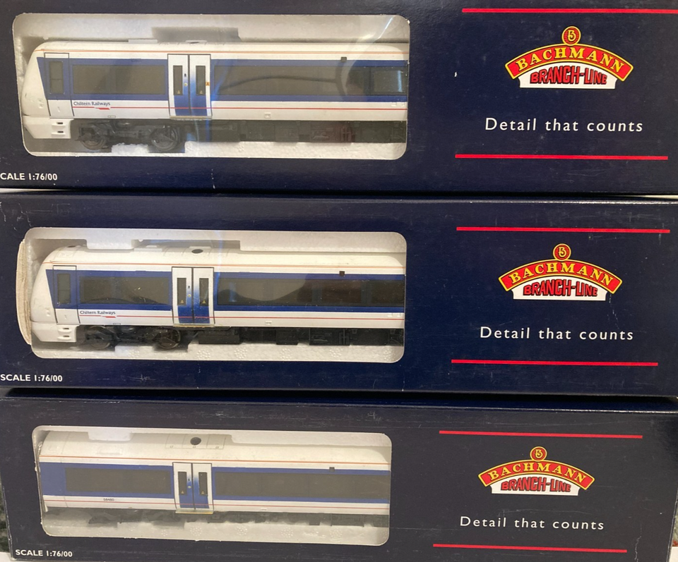Bachmann 32-470 Class 168 DMU 3 Car Chiltern Railways MODIFIED FOR DCC ...