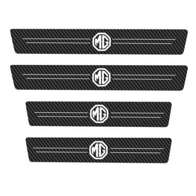 4PCS For MG HS ZS Door Plate Sill Scuff Anti Scratch Decal Sticker ...